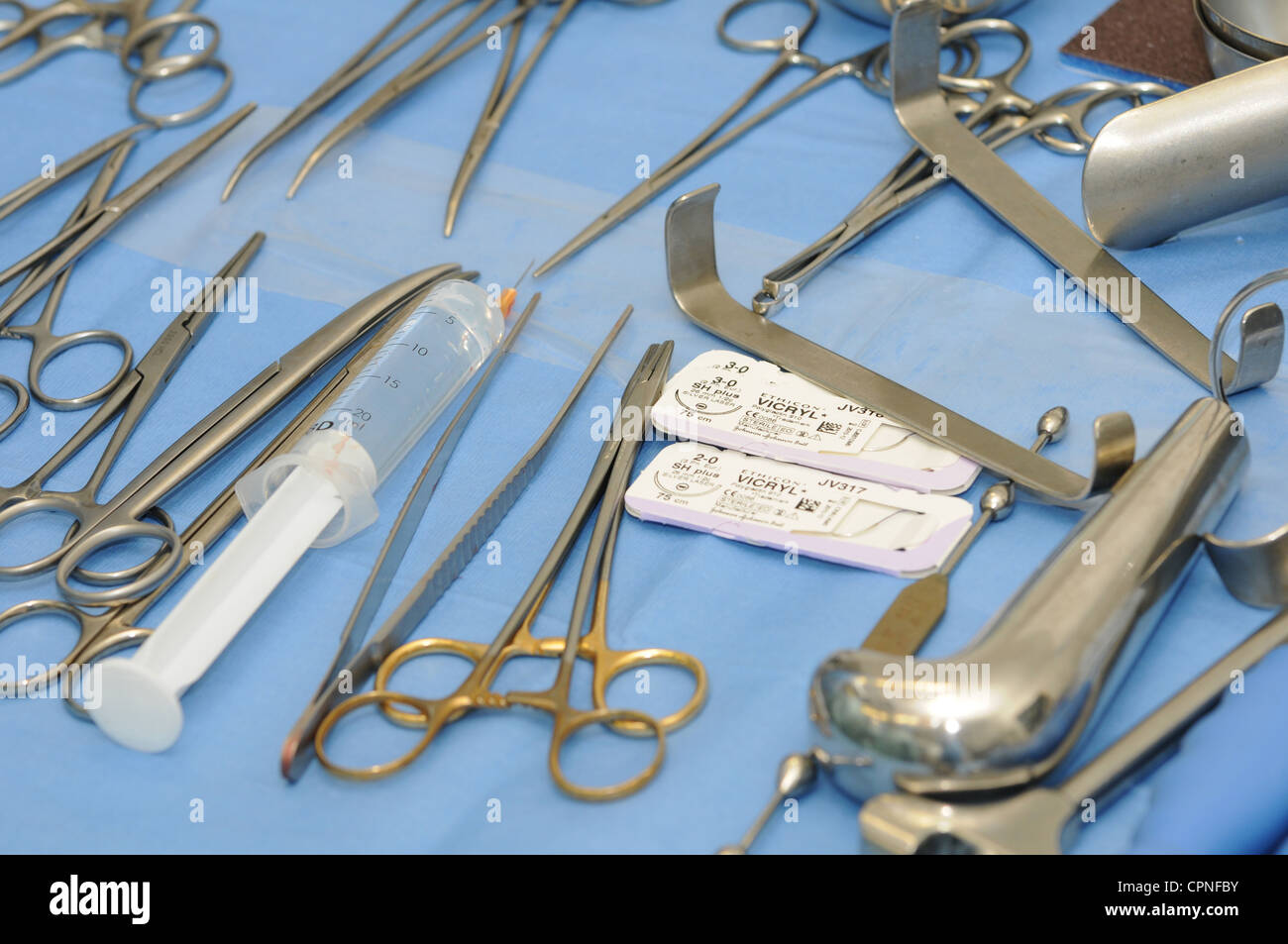 Arrangement of surgical instruments hi-res stock photography and images ...