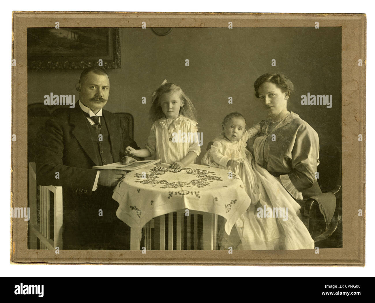 people,family,parents with two children,Germany,circa 1909,family ...