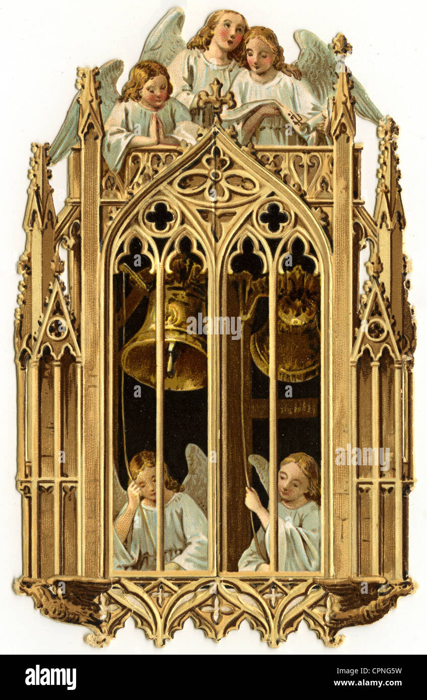 Angels ringing church bells hi-res stock photography and images - Alamy