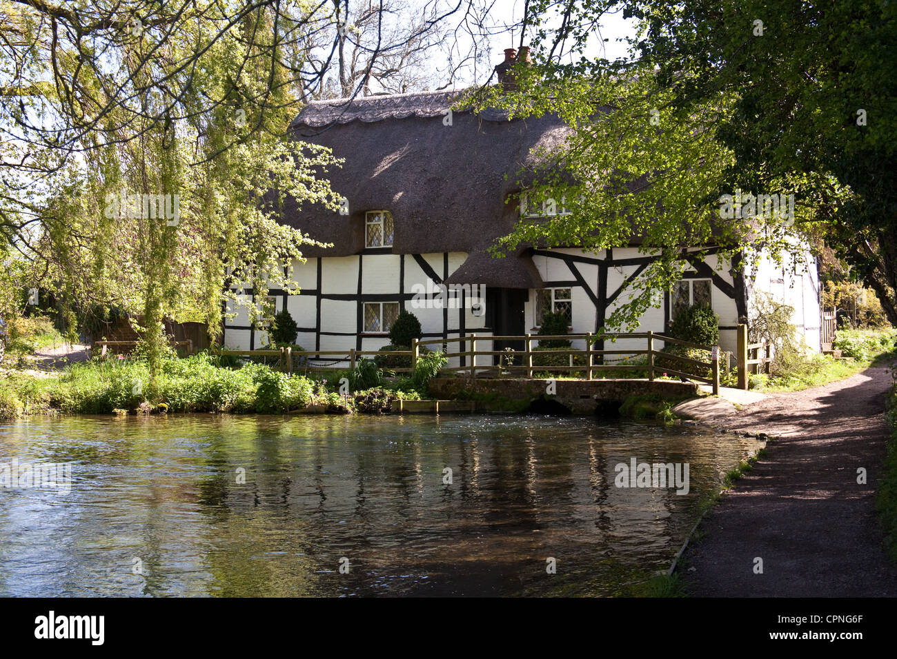 Fulling mill on the river Alre, New Arlesford, Hampshire , England ...