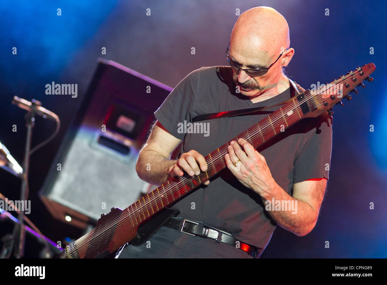 26.05.2012. Moscow. Russia. King Crimson Festival. Pictured: Tony Levin ...