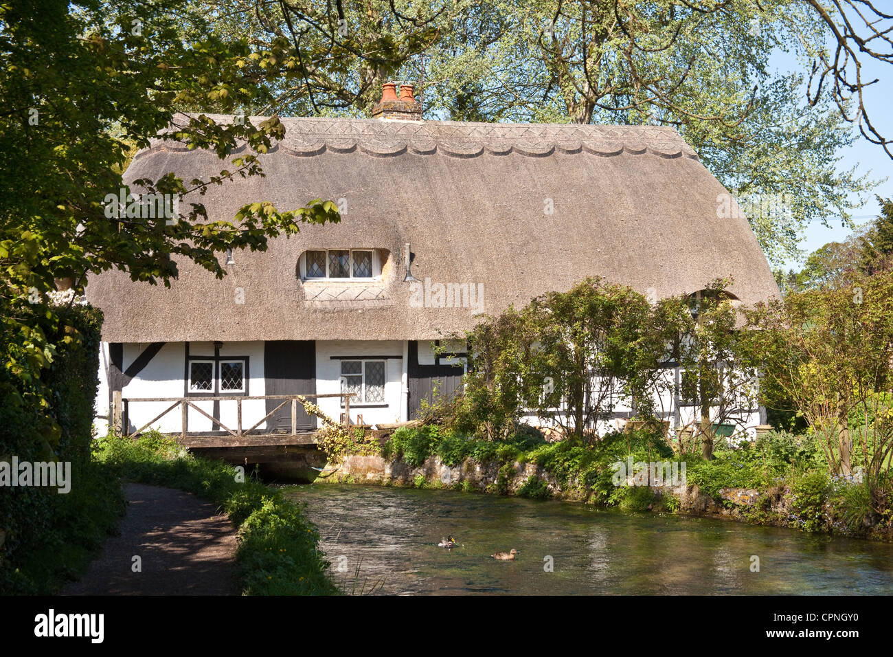Fulling mill on the river Alre,, New Arlesford, Hampshire , England ...
