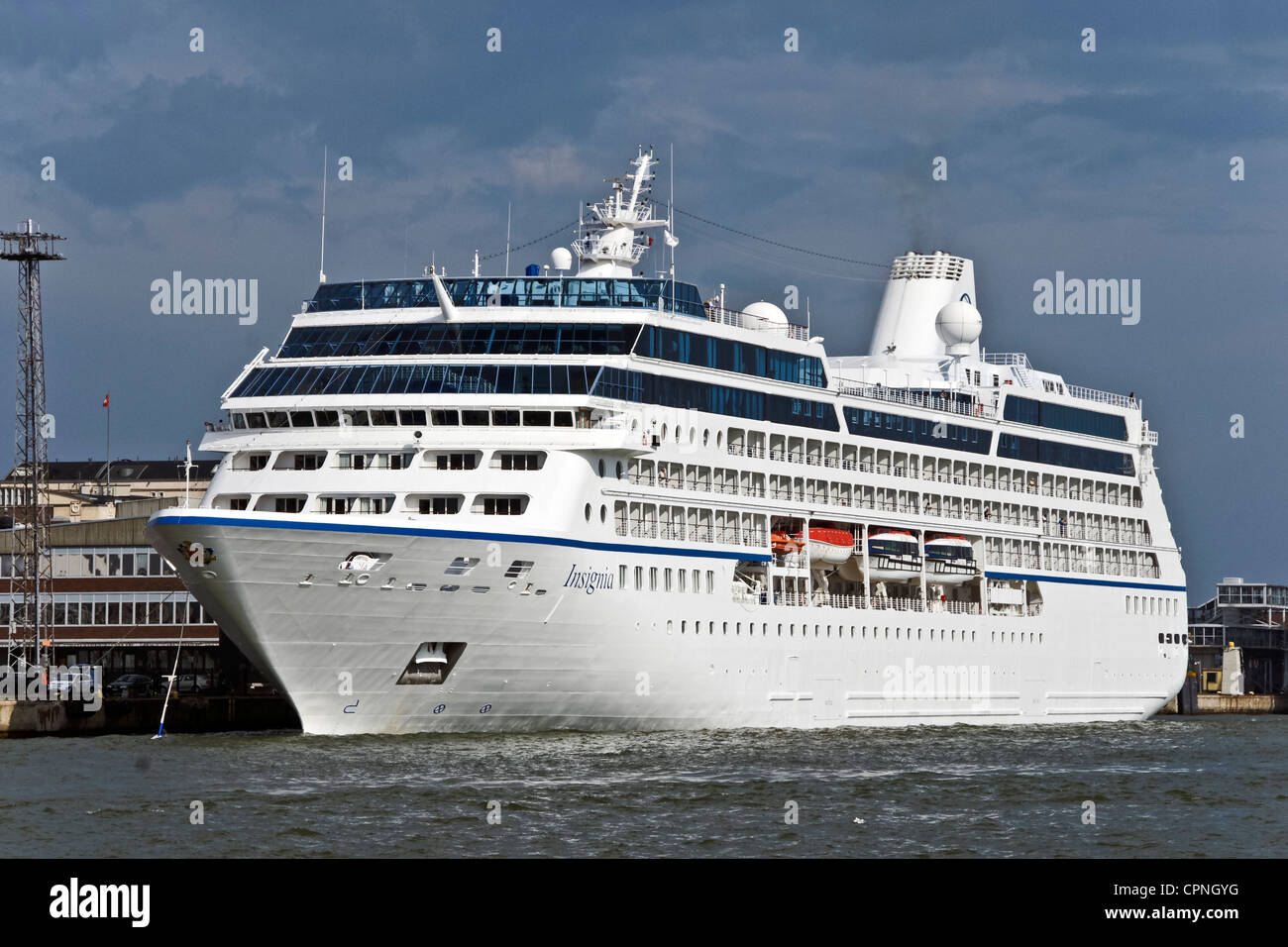 Cruise ships Insignia in Helsinki Harbour Finland Stock Photo - Alamy