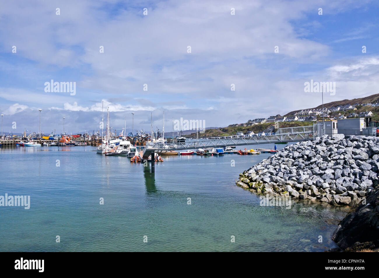 The new Mallaig Yachting Marina in Mallaig harbour Highland Scotland ...