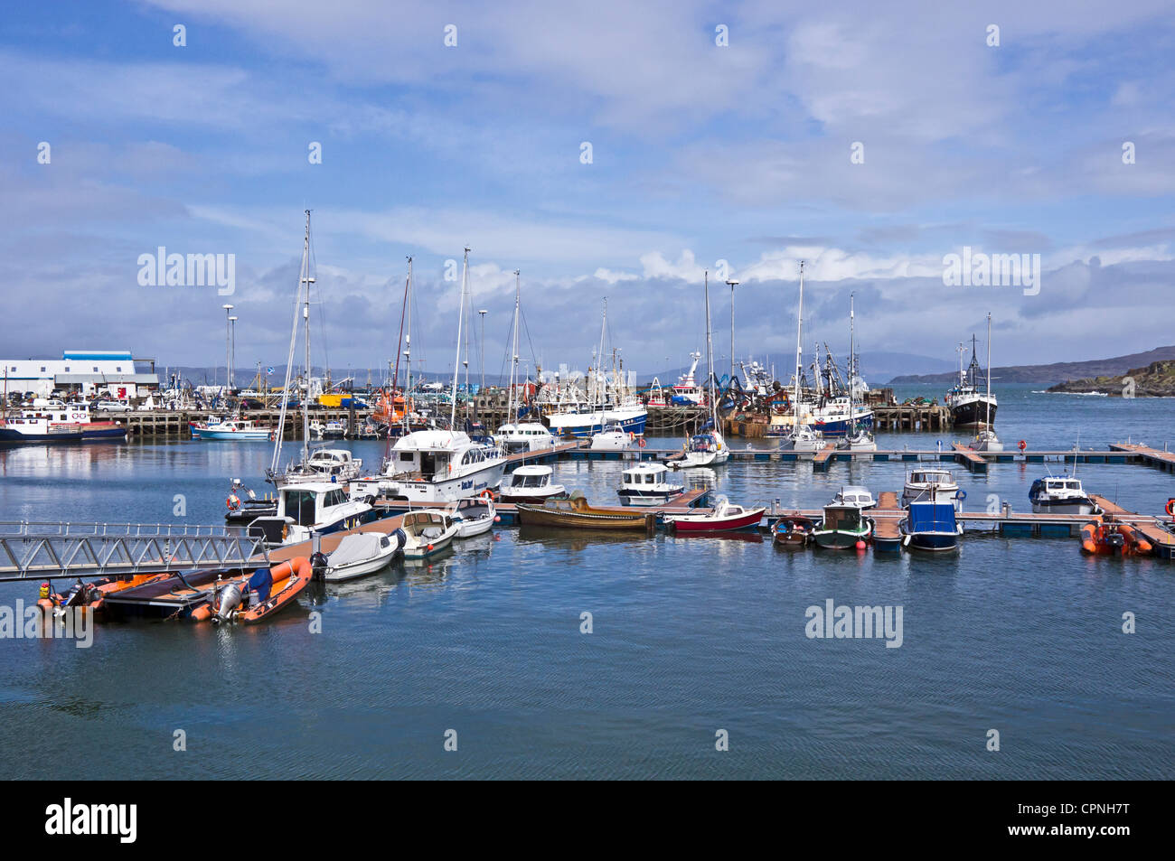 The new Mallaig Yachting Marina in Mallaig harbour Highland Scotland ...