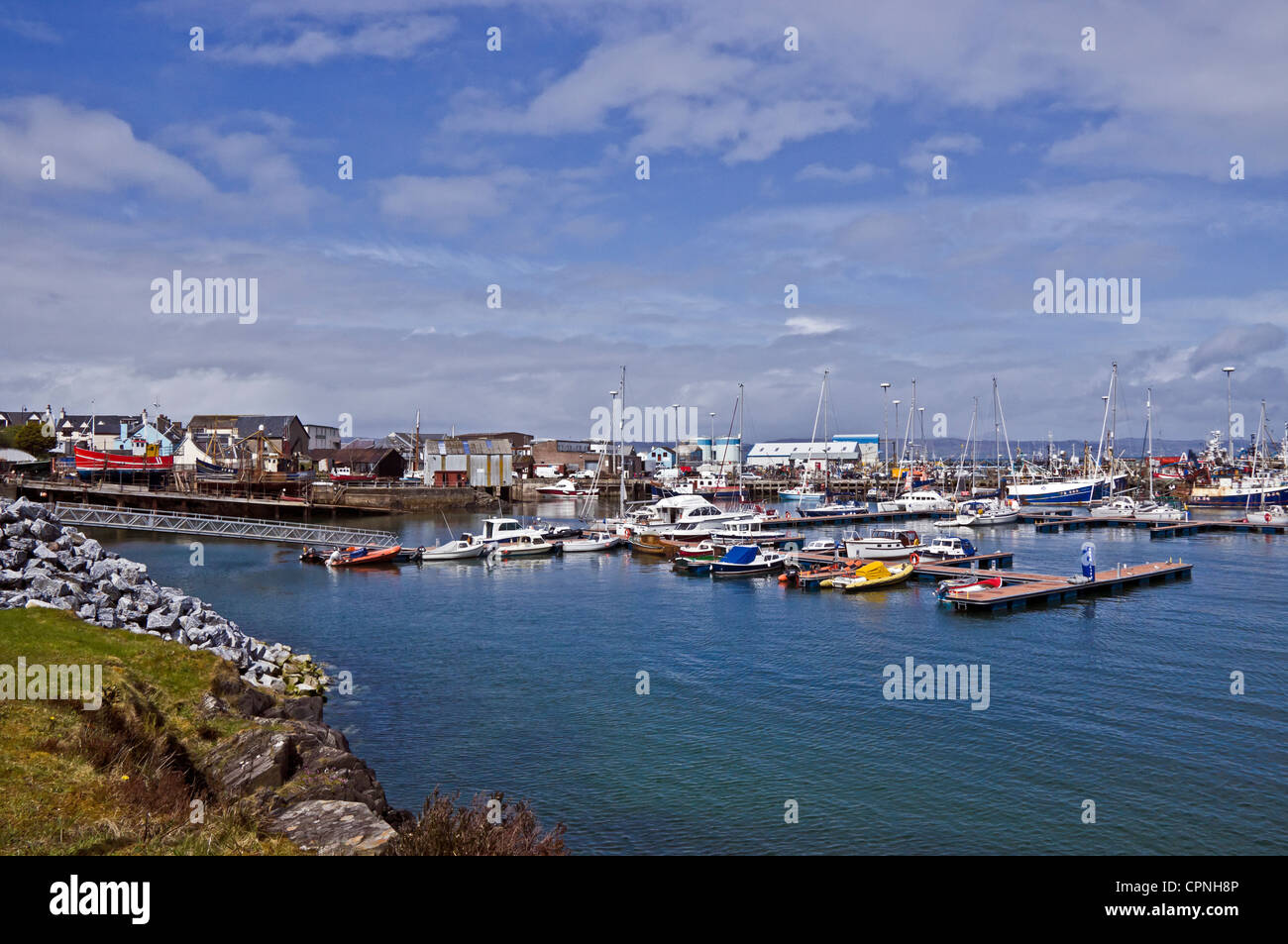 The new Mallaig Yachting Marina in Mallaig harbour Highland Scotland ...