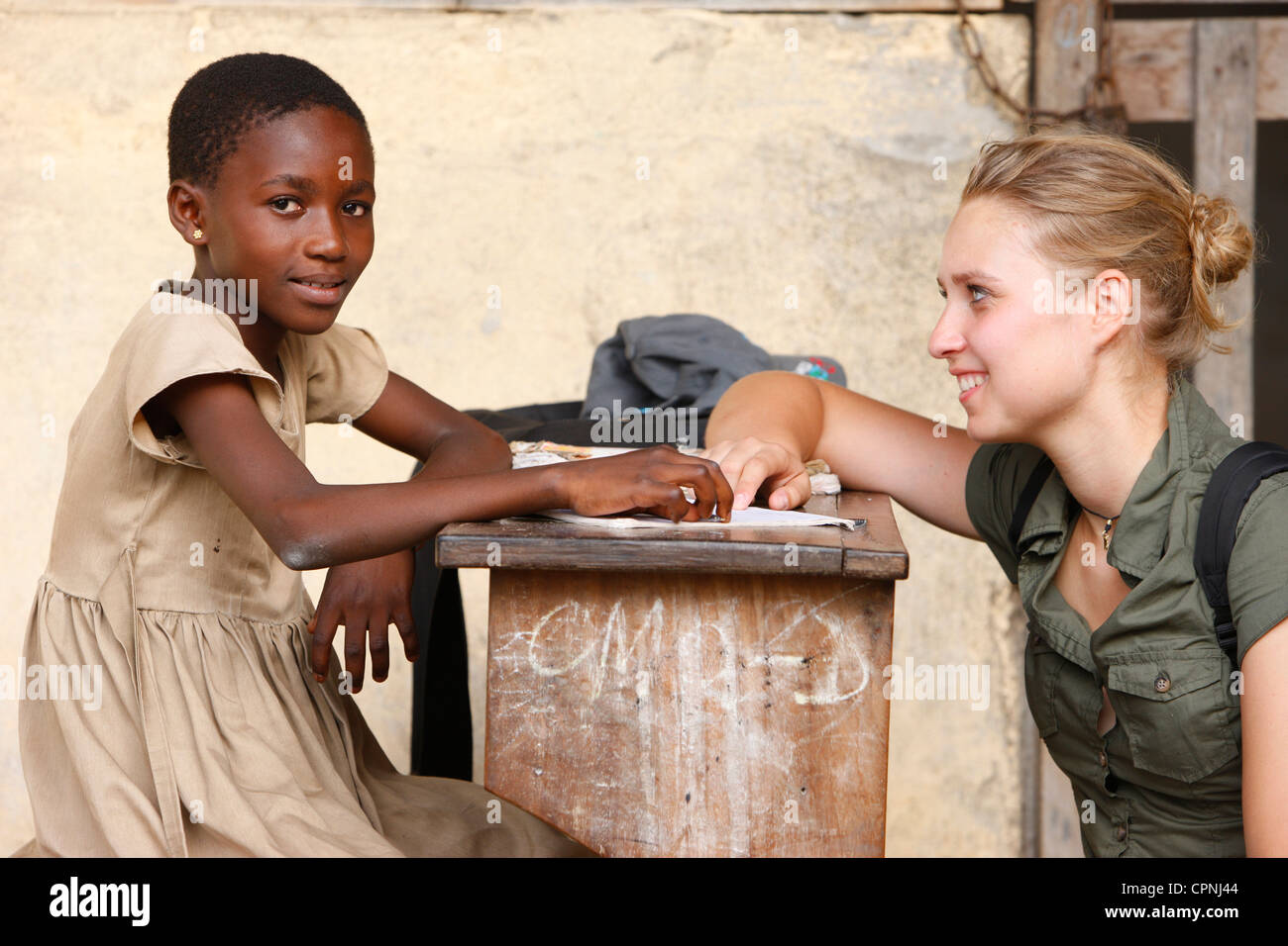 TEACHING IN AFRICA Stock Photo - Alamy