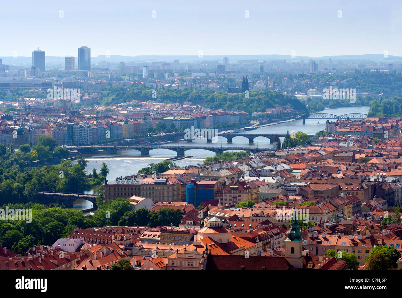 Prague city skyline hi-res stock photography and images - Alamy