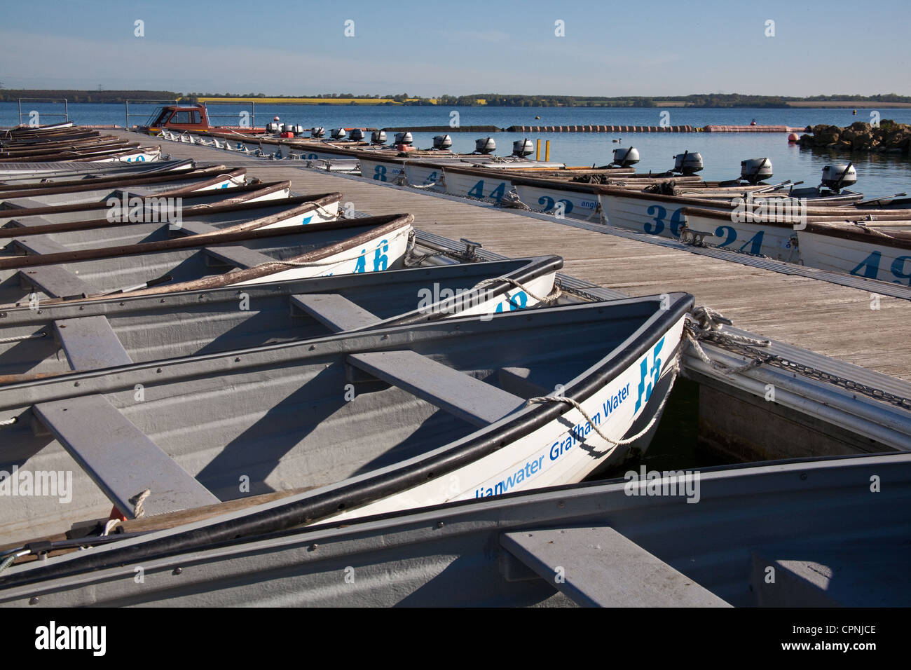 Used for trout fishing grafham water reservoir hi-res stock photography ...