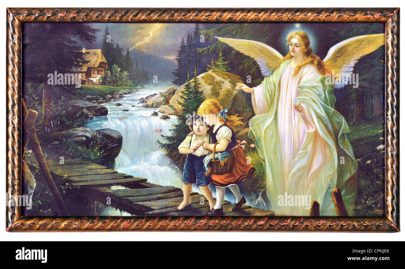 Guardian angel protecting child hi-res stock photography and images - Alamy