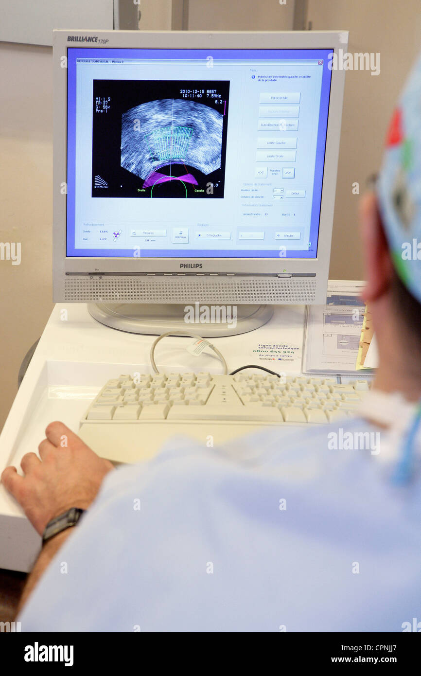 CANCER OF PROSTATE ULTRASOUND Stock Photo - Alamy