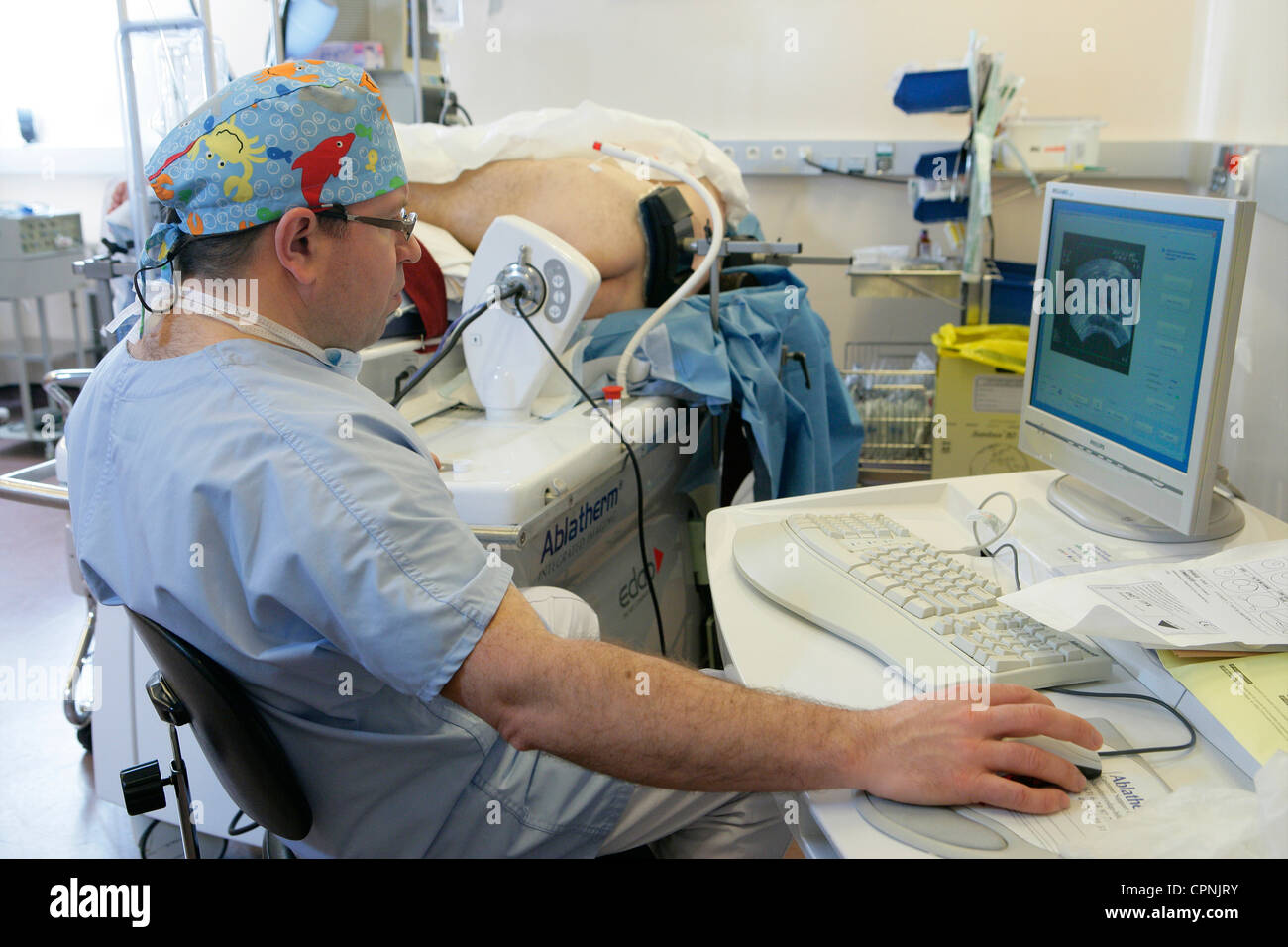 CANCER OF PROSTATE ULTRASOUND Stock Photo - Alamy