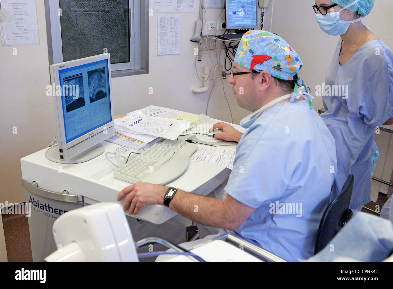 CANCER OF PROSTATE ULTRASOUND Stock Photo - Alamy