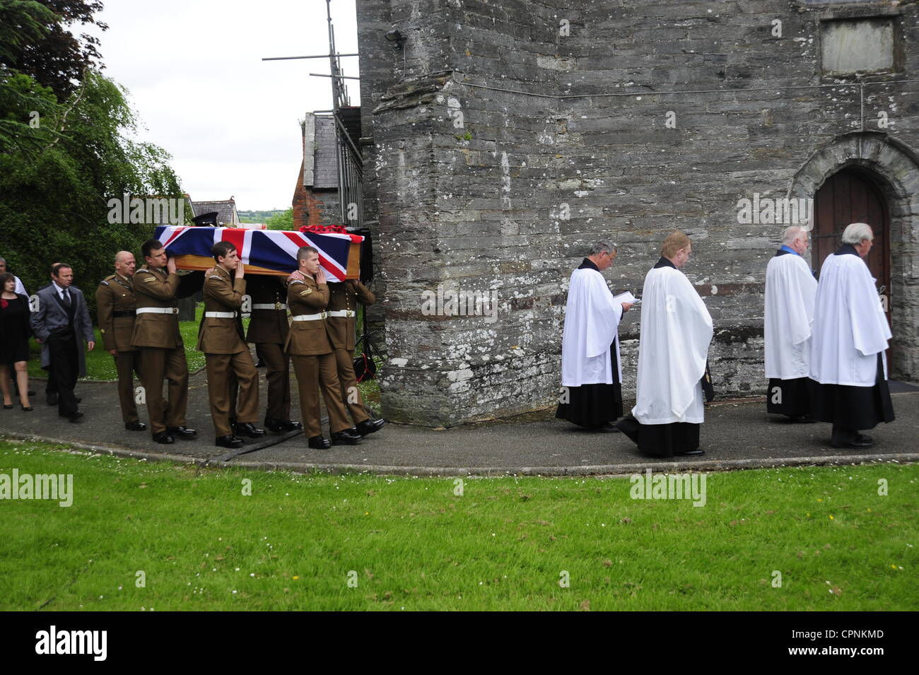The funeral service for L/Cpl Lee Davies was at 1130 hrs on Tuesday ...
