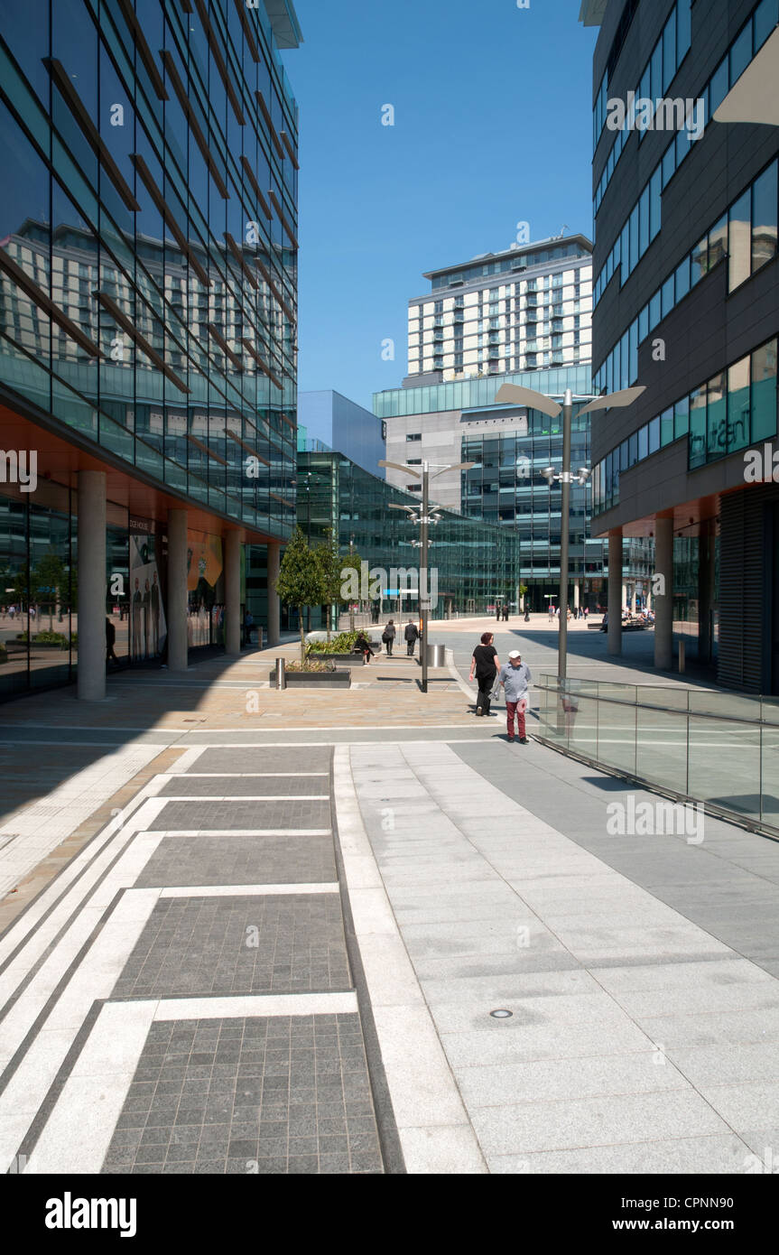 BBC Bridge House (left), the Studio and BBC Dock House buildings at ...