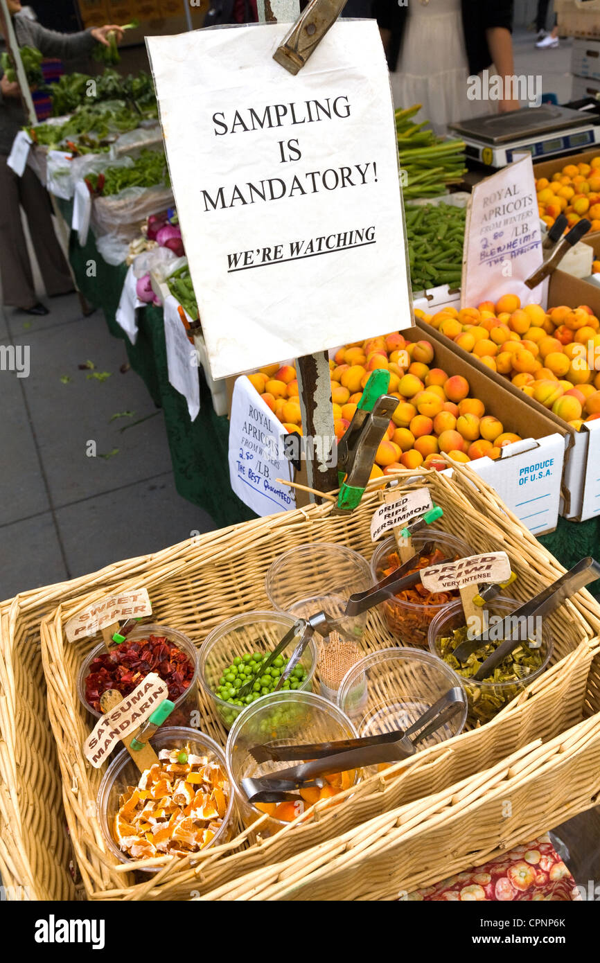 Free samples, Farmers' Market held twice weekly at Ferry (Building ...