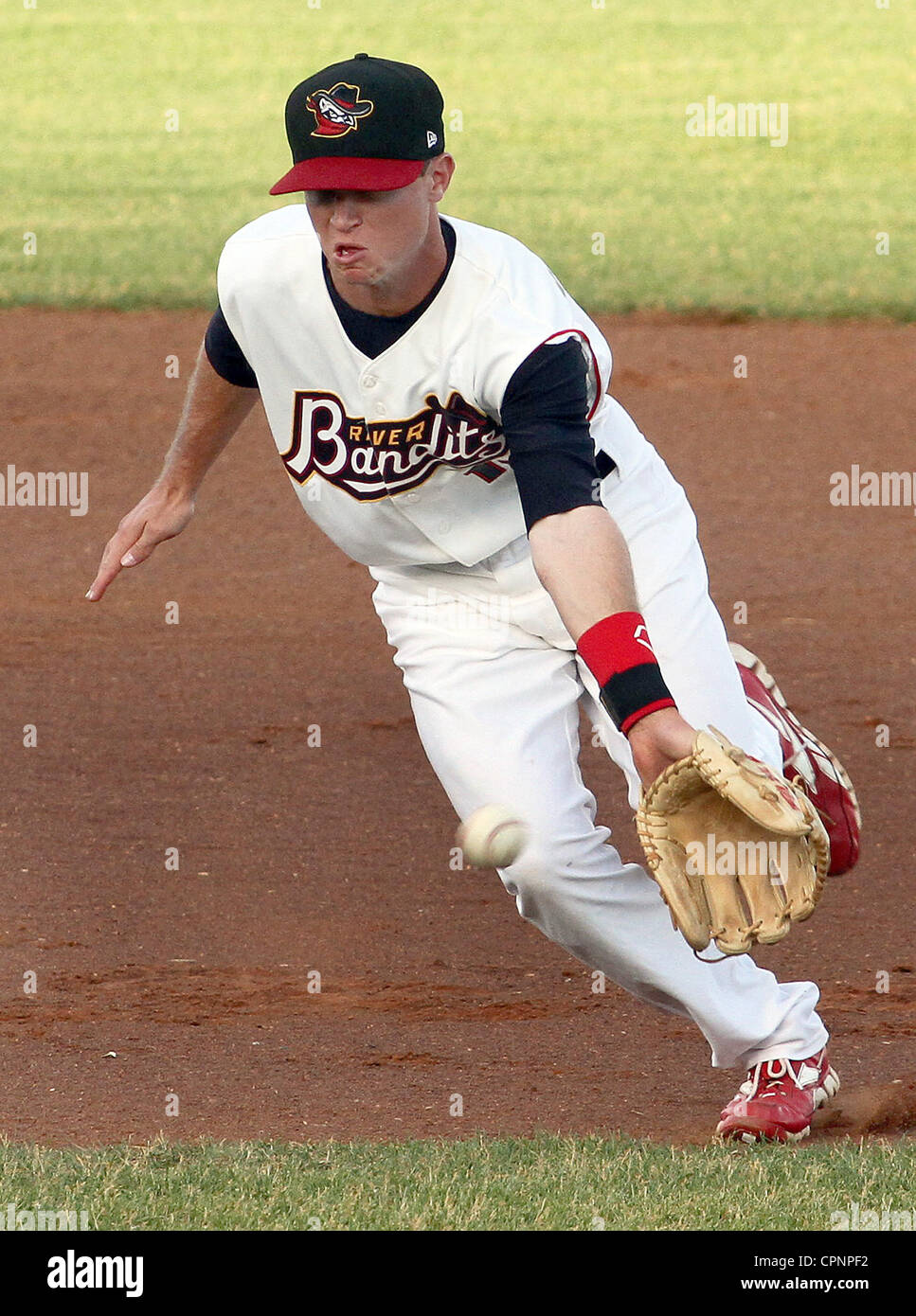 May 24, 2012 - Davenport, Iowa, U.S. - River Bandits shortstop Matt ...