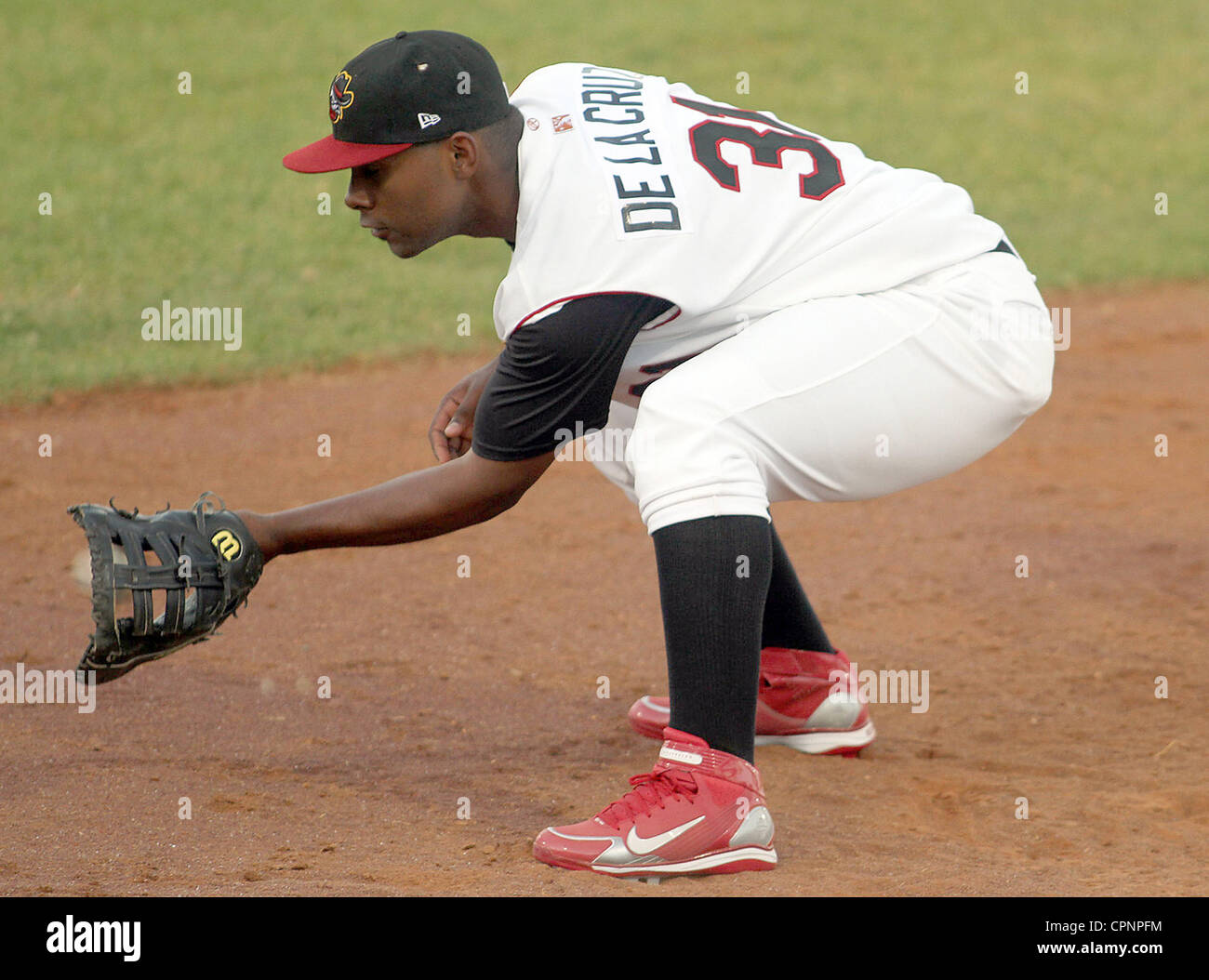 May 24, 2012 - Davenport, Iowa, U.S. - River Bandits first baseman ...
