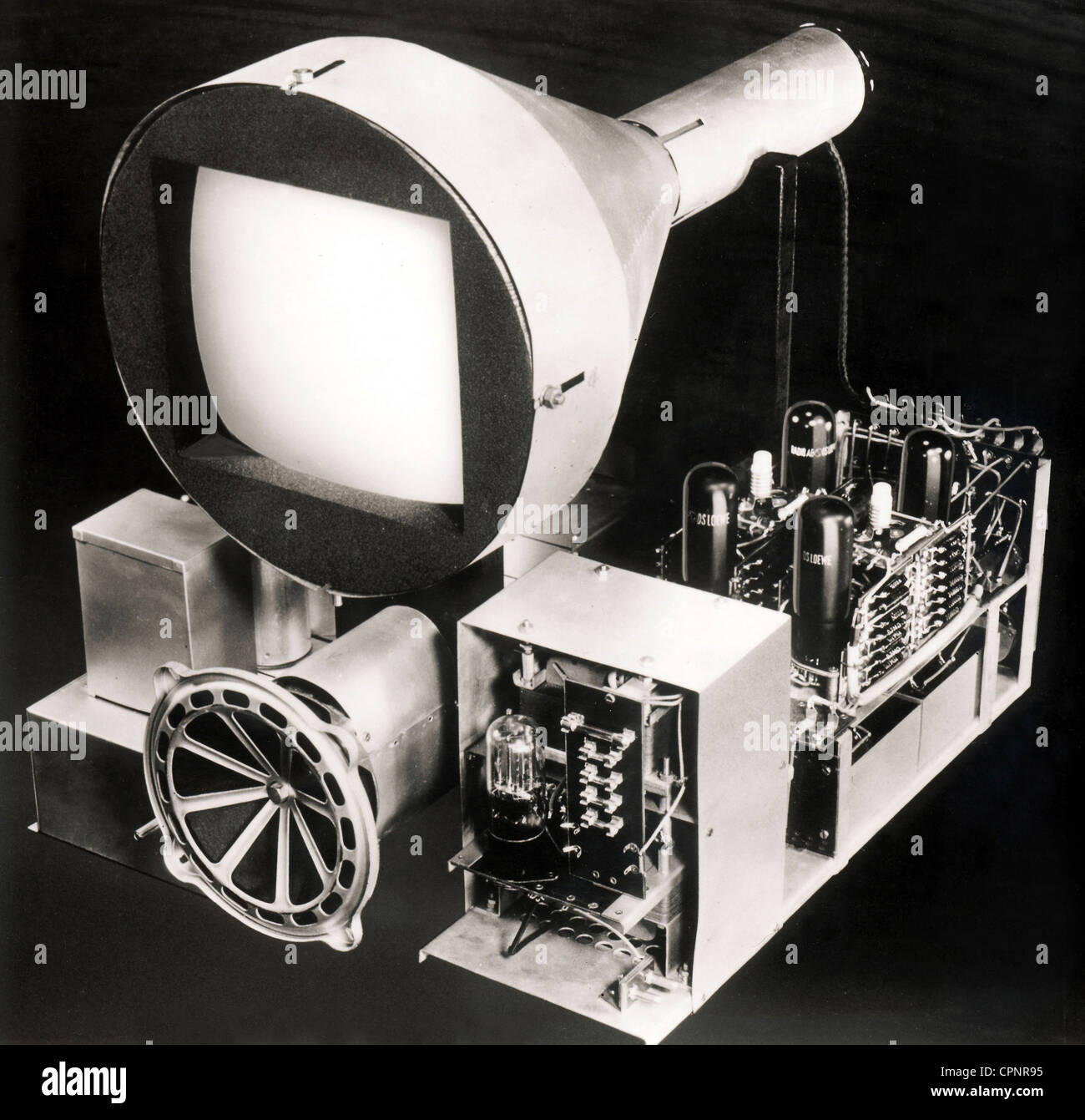 broadcast, television, chassis, interior view of the Loewe television ...