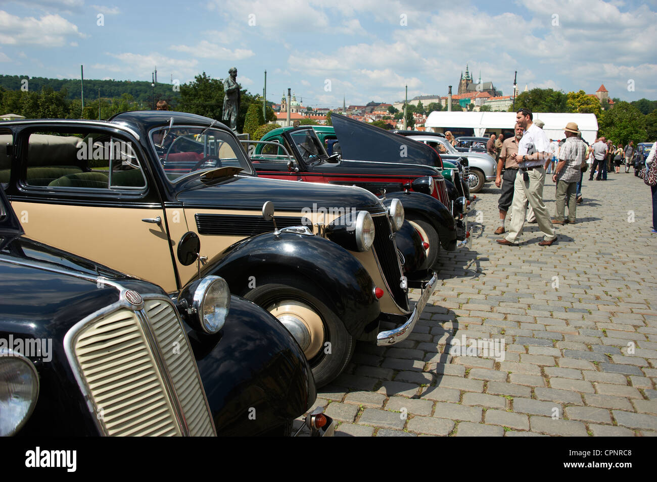 Old prague in czech vintage cars hi-res stock photography and images ...