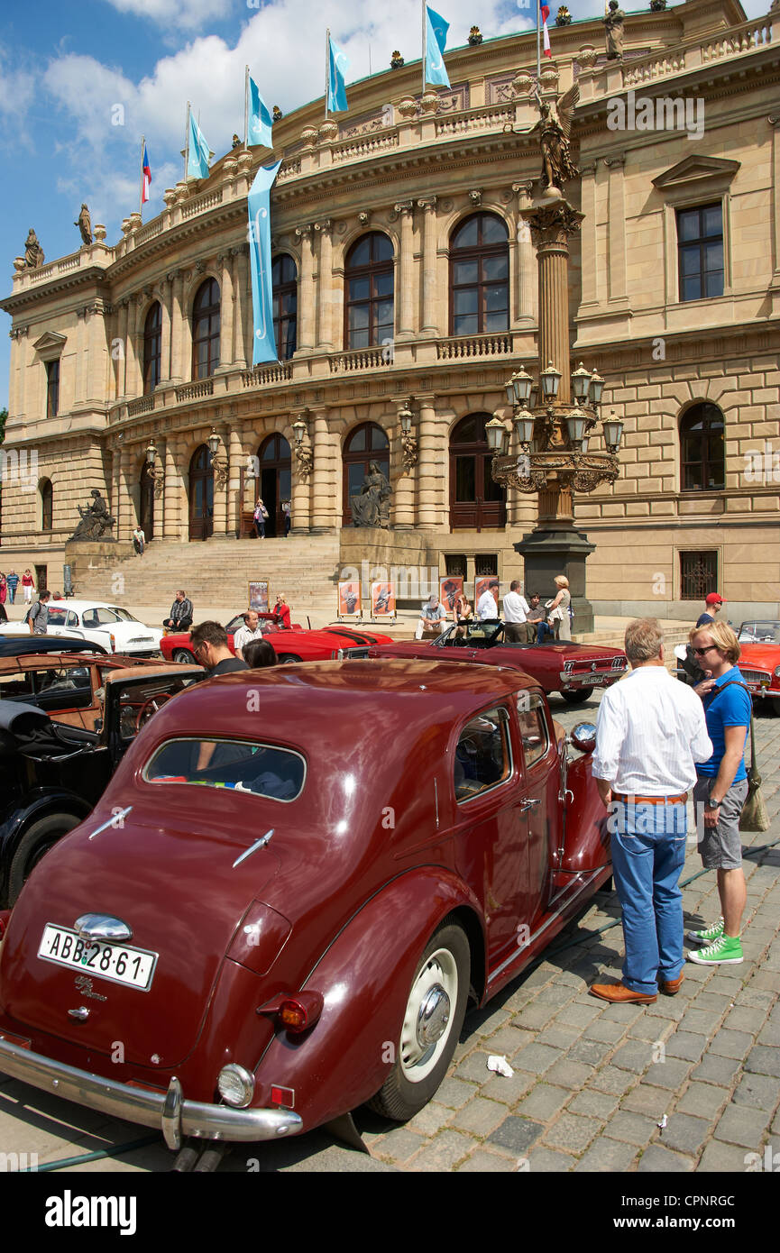 Veteran Cars by Rudolfinum Prague Czech Republic Stock Photo - Alamy