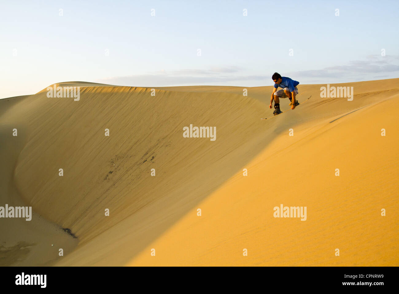 May 17, 2012 - Coro, Falcon, Venezuela - Sandboarding on the dunes of ...