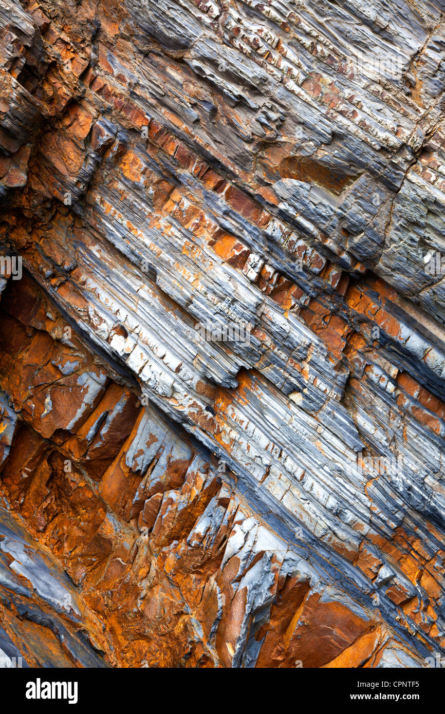 Colourful Rock Strata Stock Photo - Alamy