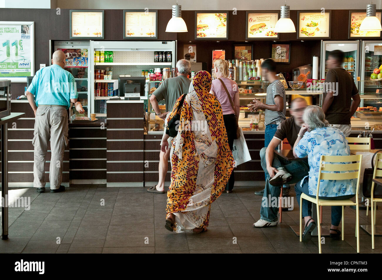 INSIDE A CAFETERIA Stock Photo - Alamy