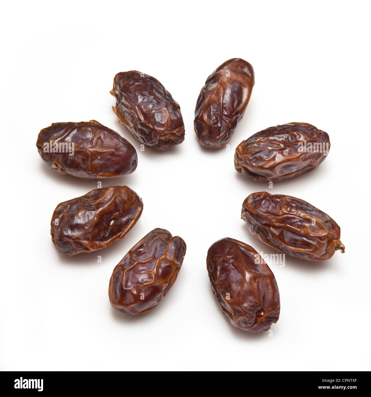 Dried Medjool dates isolated on a white studio background Stock Photo ...
