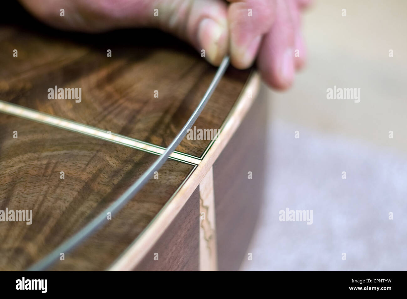 St. Thomas Ontario, Canada. John LaCroix of Lacroix Guitars custom ...