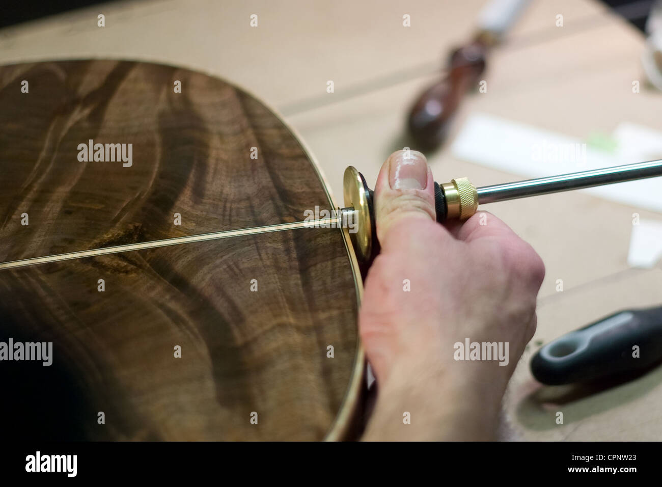 St. Thomas Ontario, Canada. John LaCroix of Lacroix Guitars custom ...