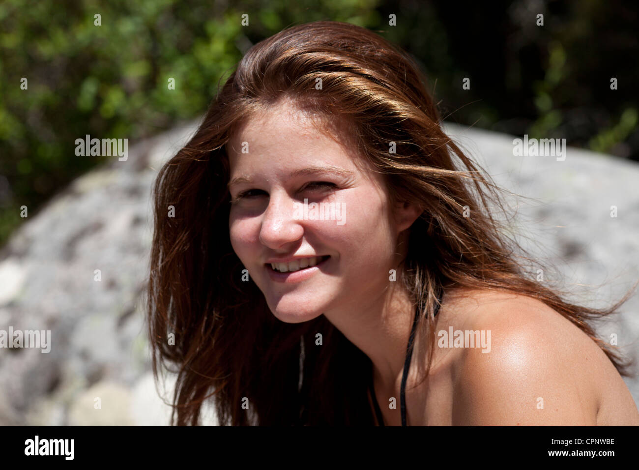 PORTRAIT OF ADOLESCENT GIRL Stock Photo - Alamy