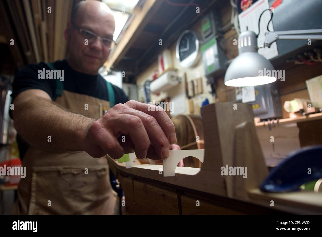 St. Thomas Ontario, Canada. John LaCroix of Lacroix Guitars custom ...