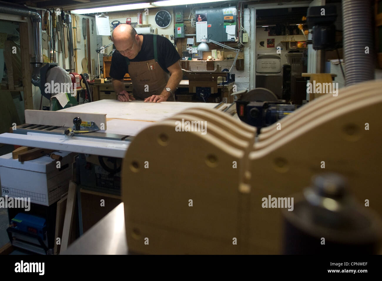 St. Thomas Ontario, Canada. John LaCroix of Lacroix Guitars custom ...