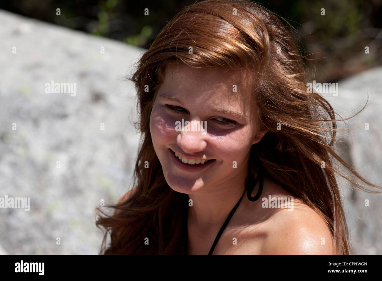 PORTRAIT OF ADOLESCENT GIRL Stock Photo - Alamy