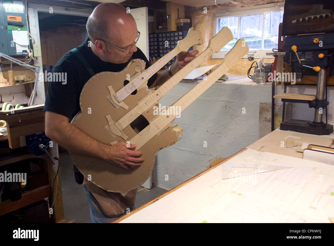 St. Thomas Ontario, Canada. John LaCroix of Lacroix Guitars custom ...