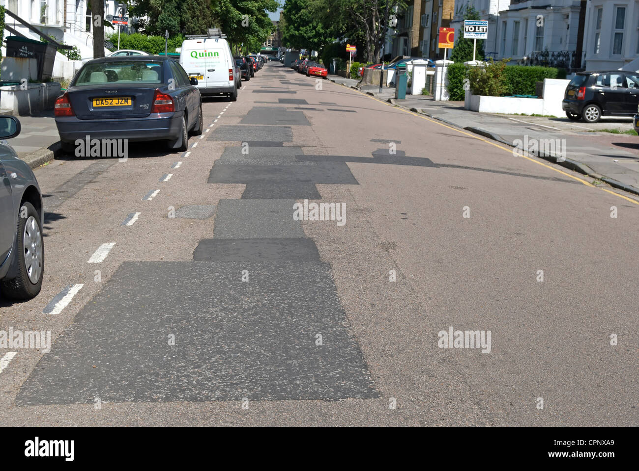 Patchwork road hi-res stock photography and images - Alamy
