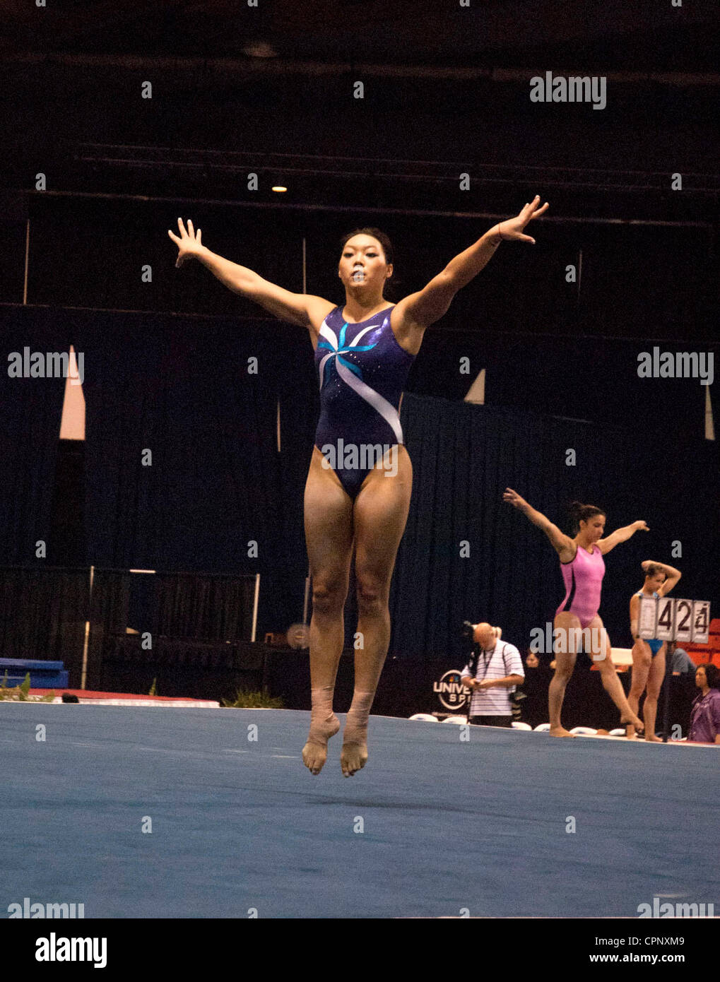 May 25, 2012 - Chicago, Illinois, U.S. - ANNA LI goes airward on her ...