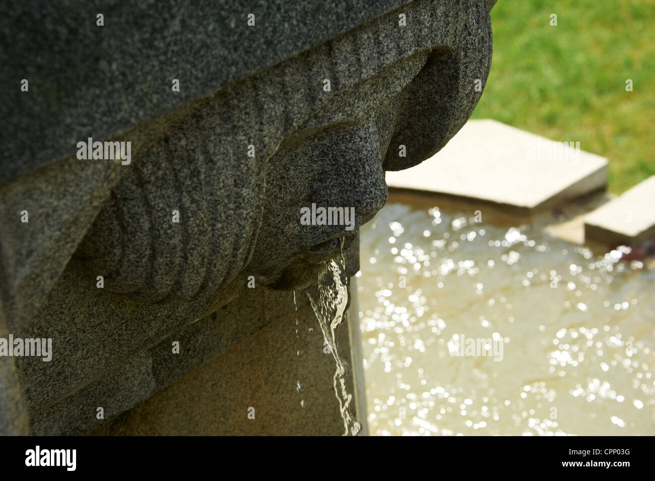 Cubist fountain at Manes bridge Prague Czech Republic Stock Photo - Alamy