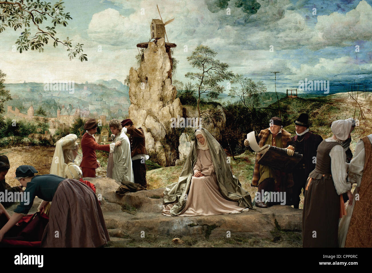 The Mill and the Cross Stock Photo - Alamy