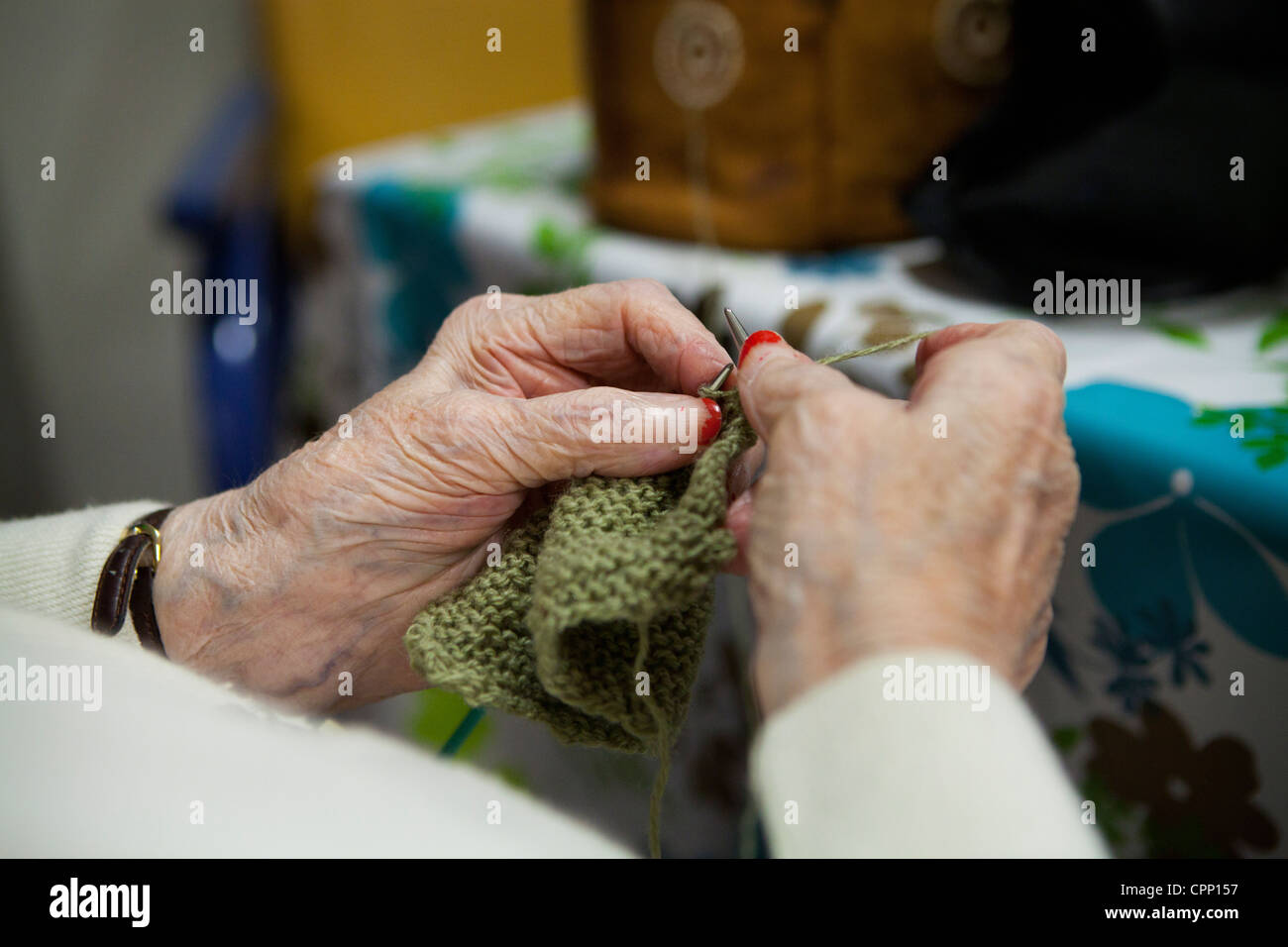 MANUAL ACTIVITY, ELDERLY PERSON Stock Photo - Alamy