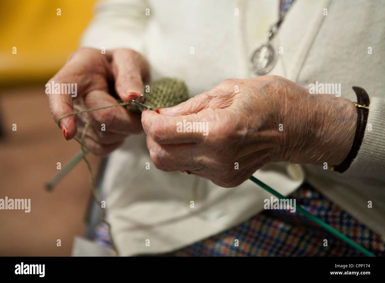 MANUAL ACTIVITY, ELDERLY PERSON Stock Photo - Alamy