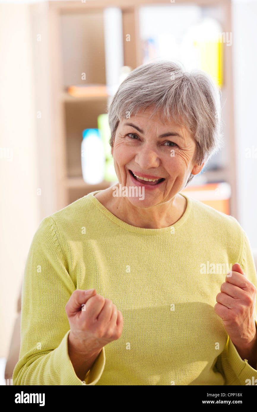 ELDERLY PERSON INDOORS Stock Photo - Alamy