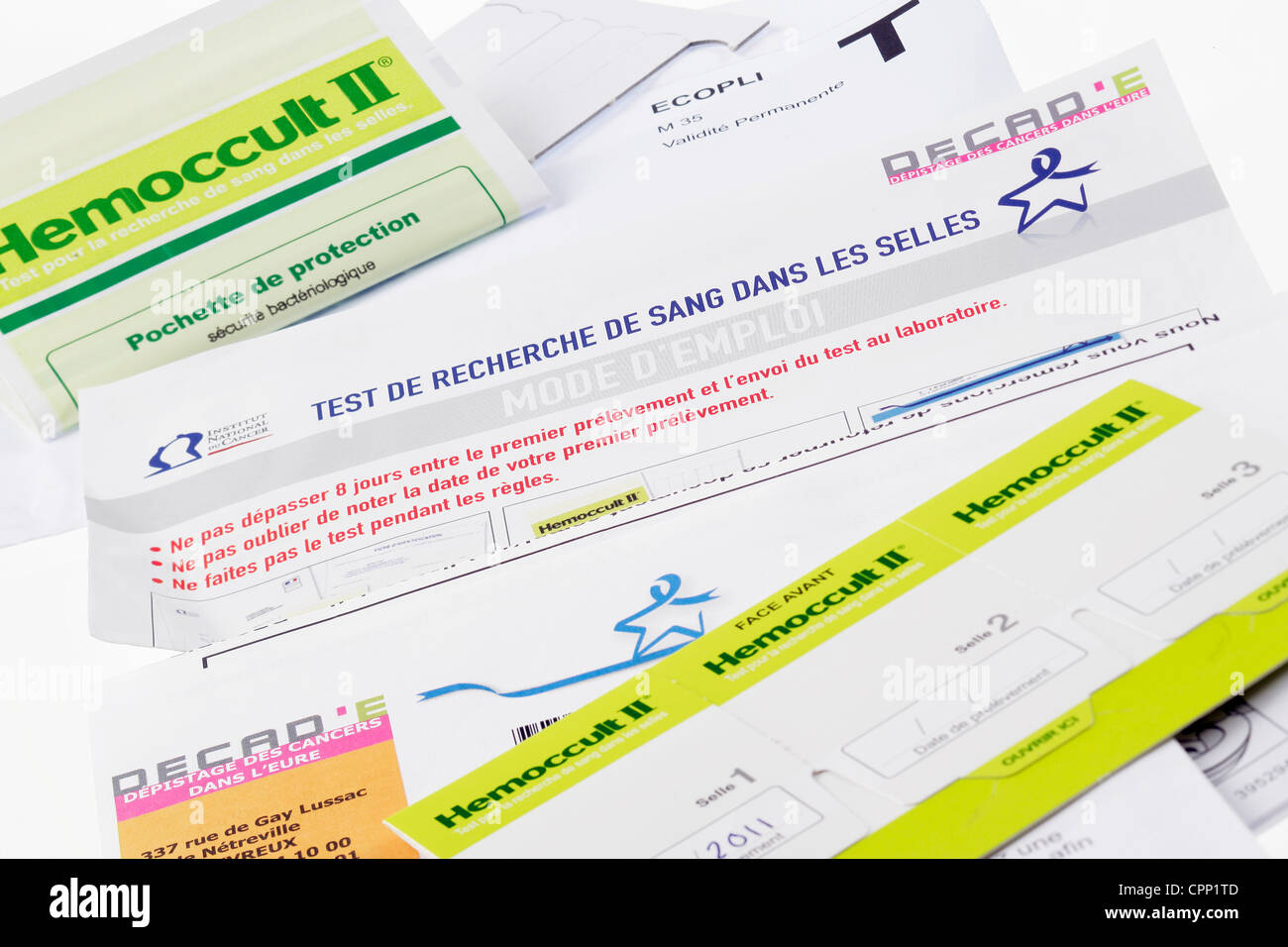 Screening test instructions hi-res stock photography and images - Alamy