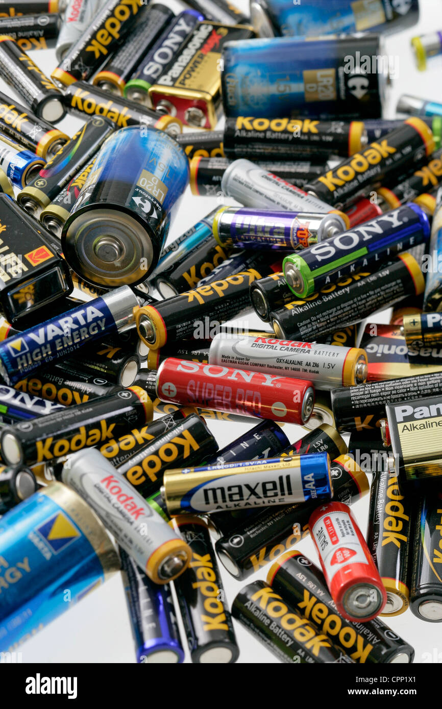 Battery recycling sorting waste hi-res stock photography and images - Alamy