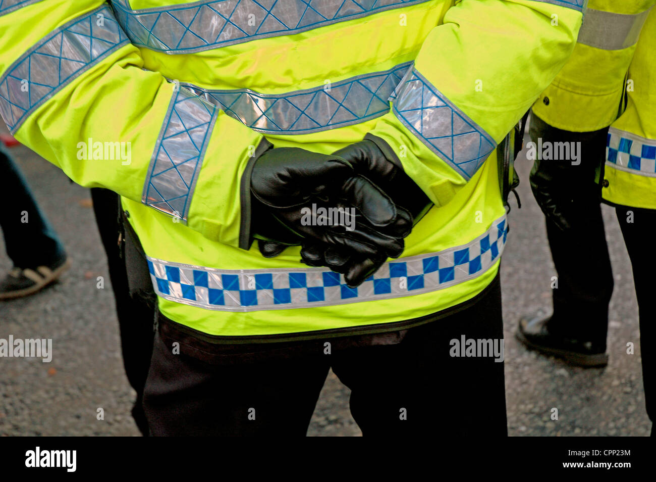 London police close up jacket hi-res stock photography and images - Alamy