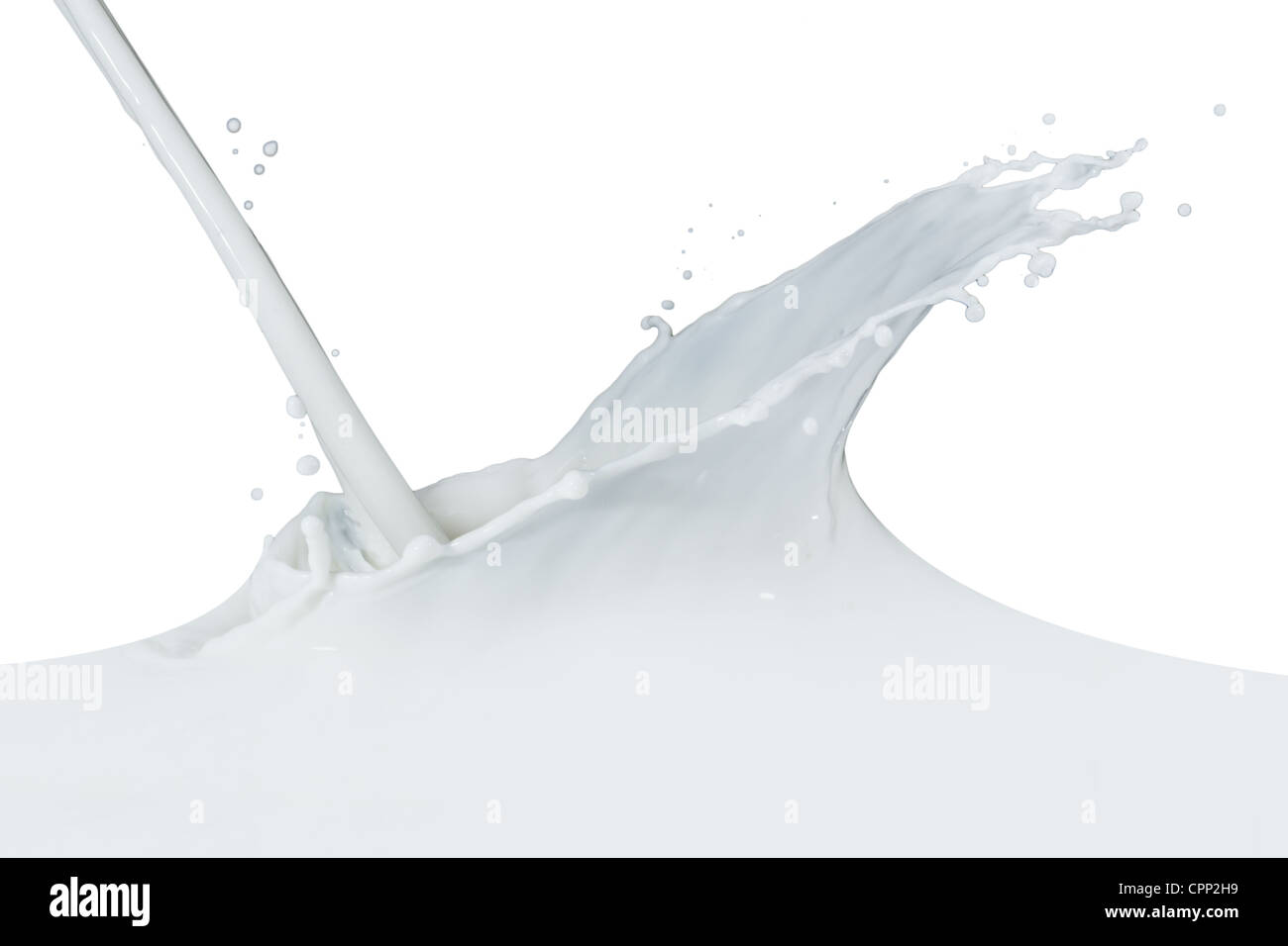 splashing milk isolated on white background Stock Photo - Alamy