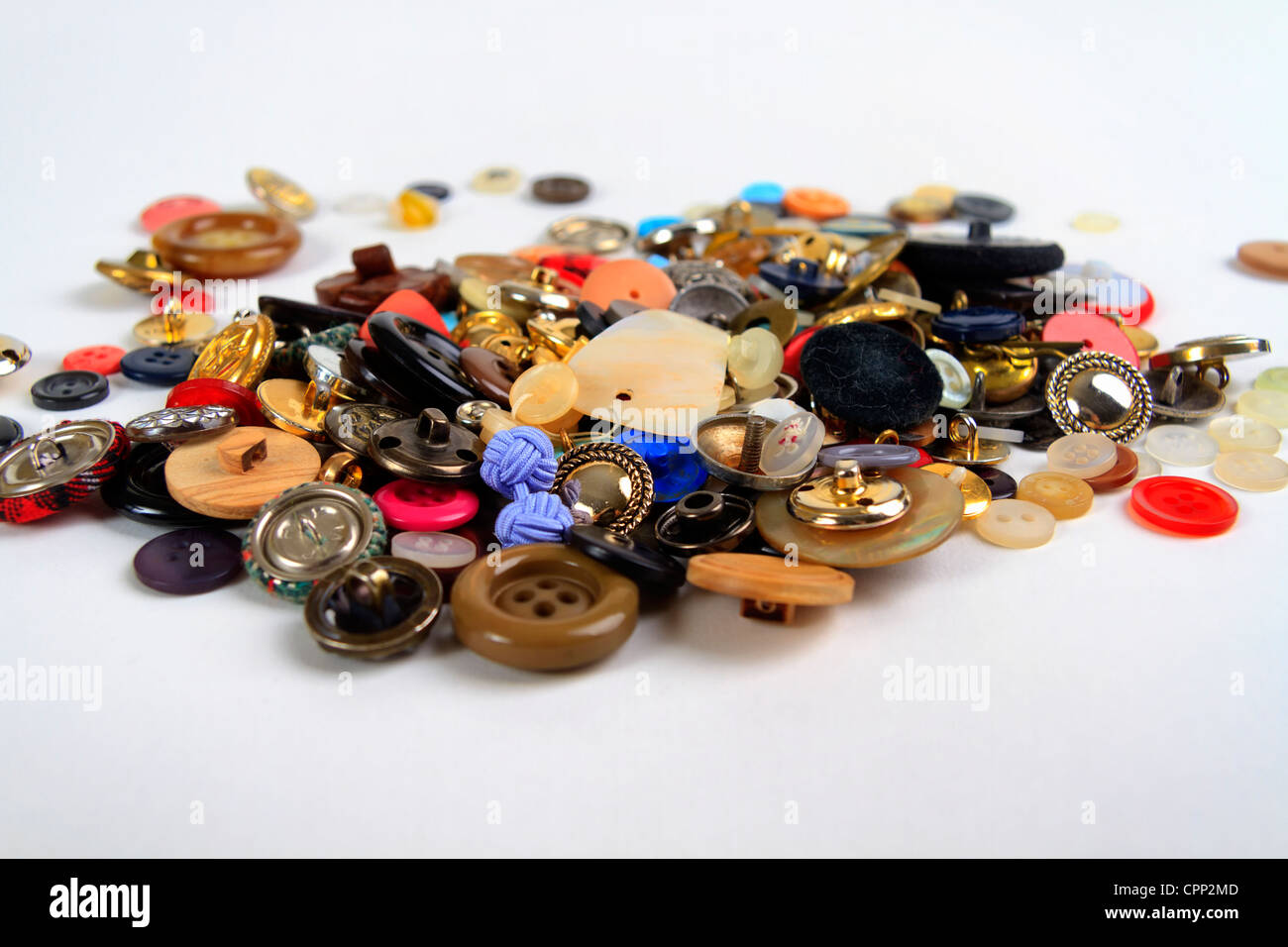 Selection of clothes buttons Stock Photo - Alamy