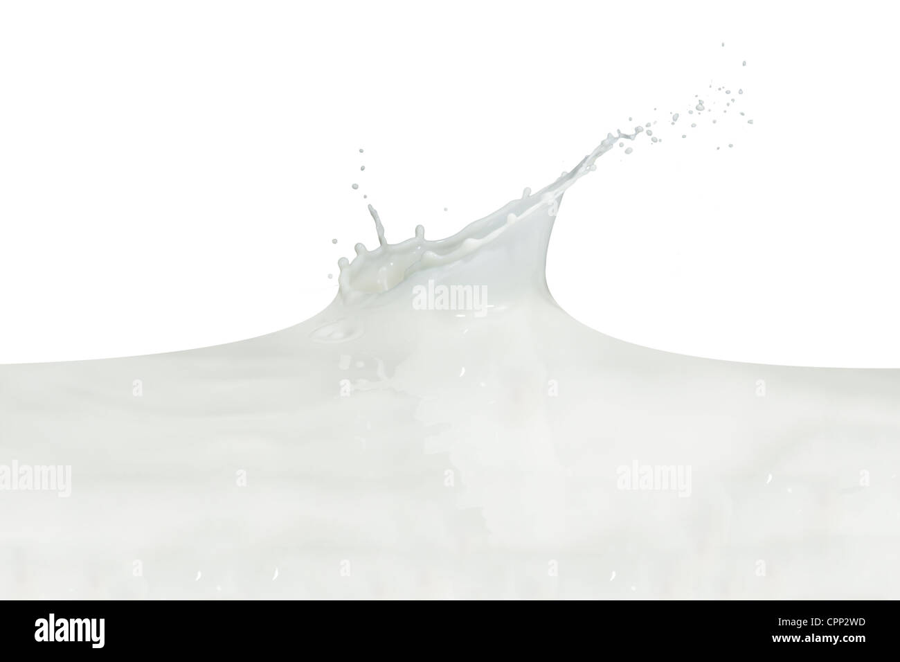 splashing milk isolated on white background Stock Photo - Alamy