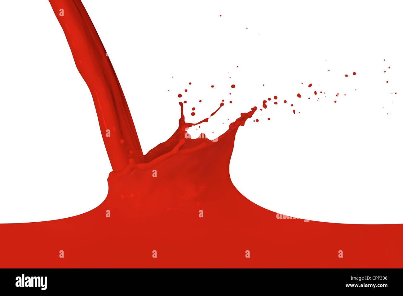Wet red paint hi-res stock photography and images - Alamy